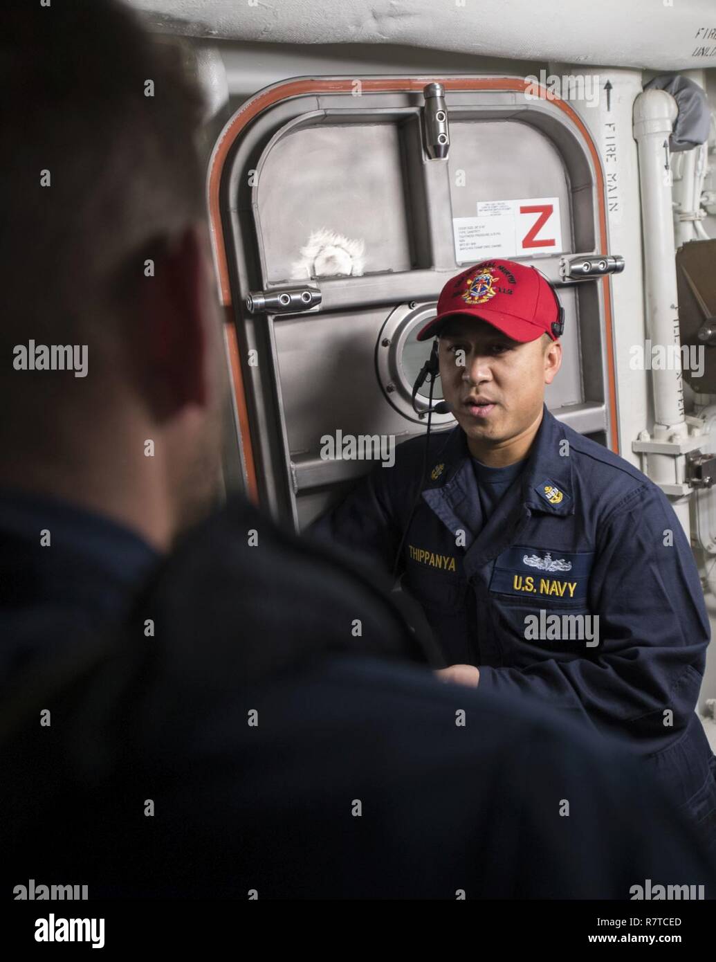 SOUTH CHINA SEA (March 24, 2017) Chief Damage Controlman Anousone ...