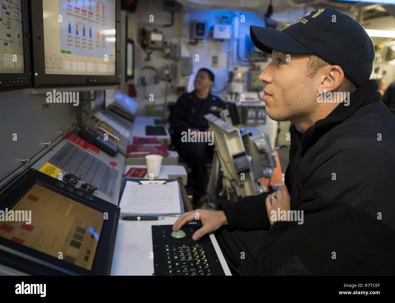 SOUTH CHINA SEA (March 24, 2017) Damage Controlman 2nd Class Michael ...