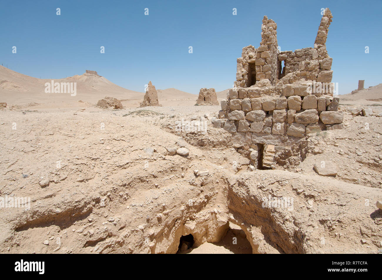 Tower tomb in the ancient city of Palmyra, Palmyra, Tadmur, Palmyra ...