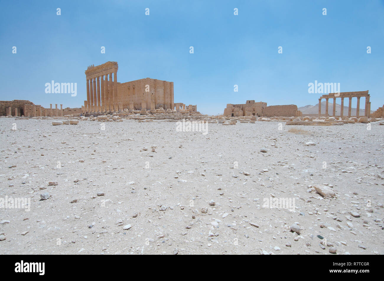 Temple of Bel, ruins, Palmyra, Tadmur, Palmyra District, Homs ...