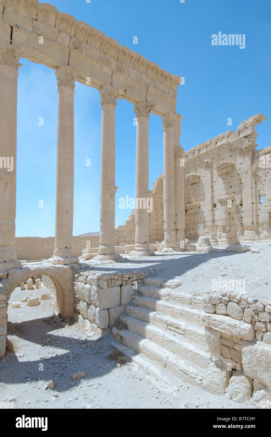 Temple of Bel, ruins, Palmyra, Tadmur, Palmyra District, Homs ...