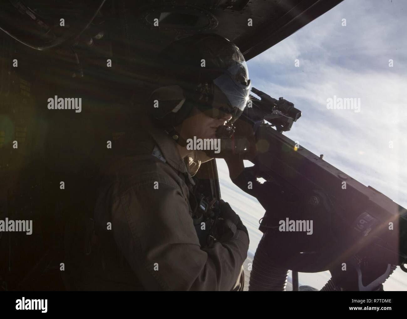 Crew chief with marine light attack helicopter squadron 367 hmla 367 hi ...
