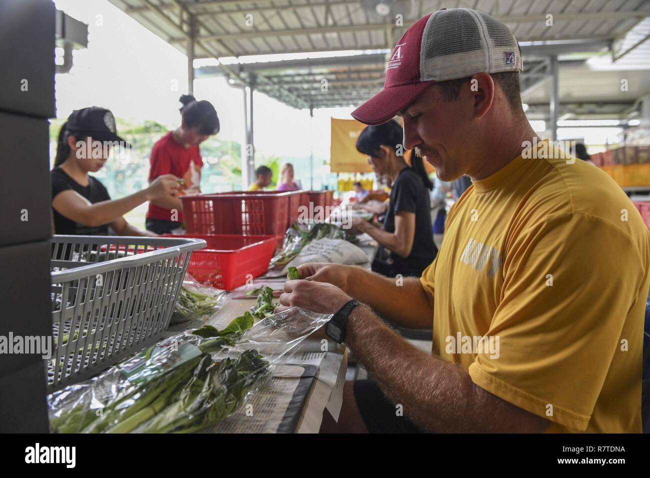 SINGAPORE (April 5, 2017) Seaman Christopher Tittle, a native of Muscle ...