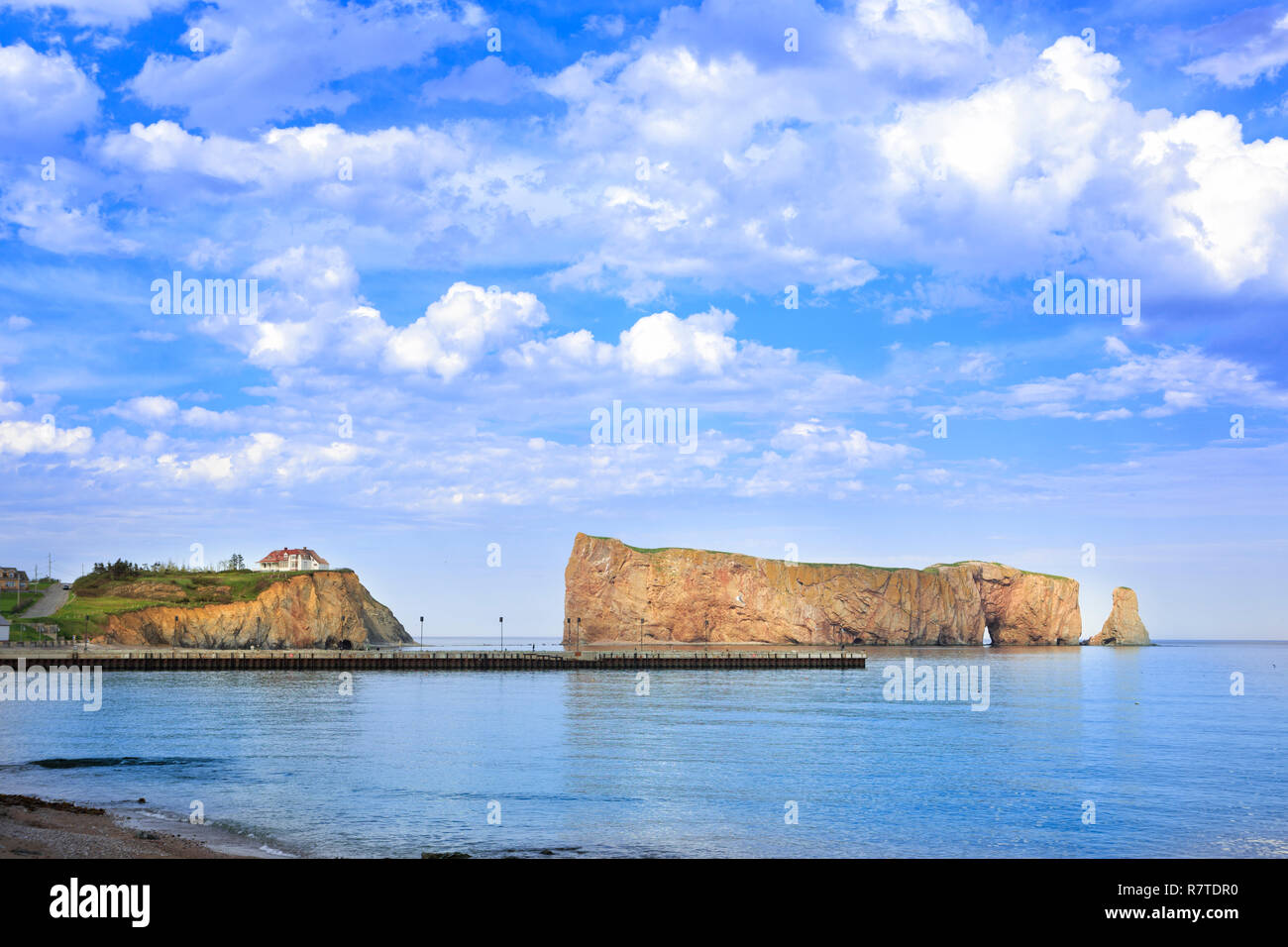 The Perce Rock at Gaspe Peninsula, Quebec, Canada Stock Photo - Alamy