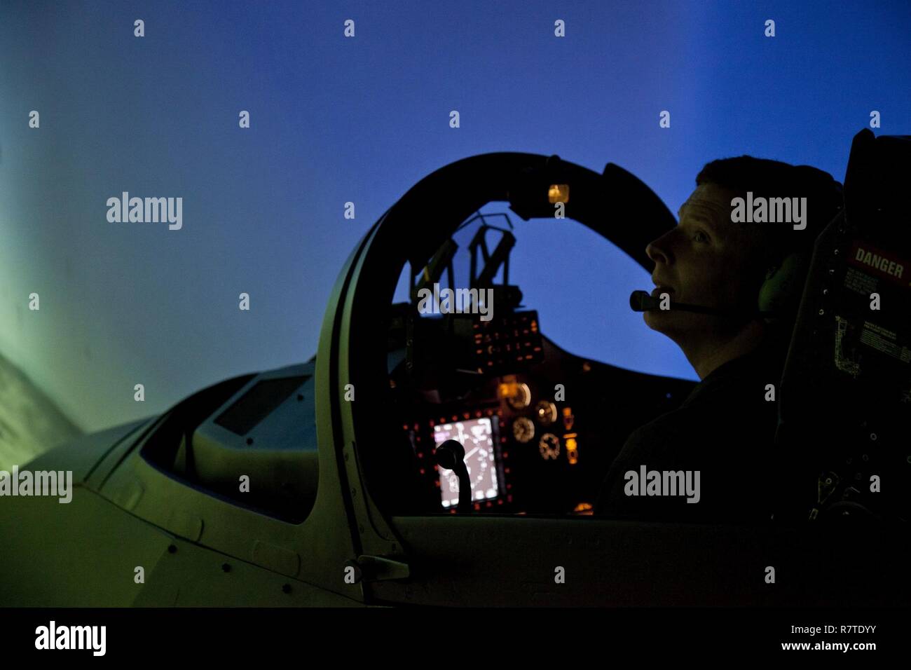 A U.S. Marine Corps officer assigned to the Undergraduate Level Pilot ...