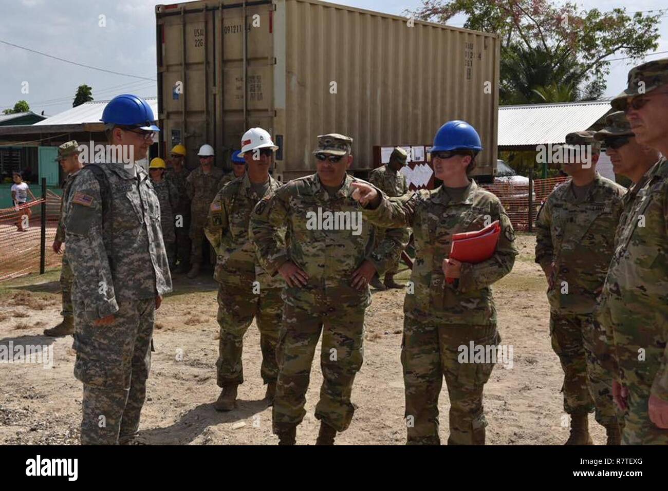 Master Sgt. Jennifer Trumbull, attached to the 672nd Engineer Company ...
