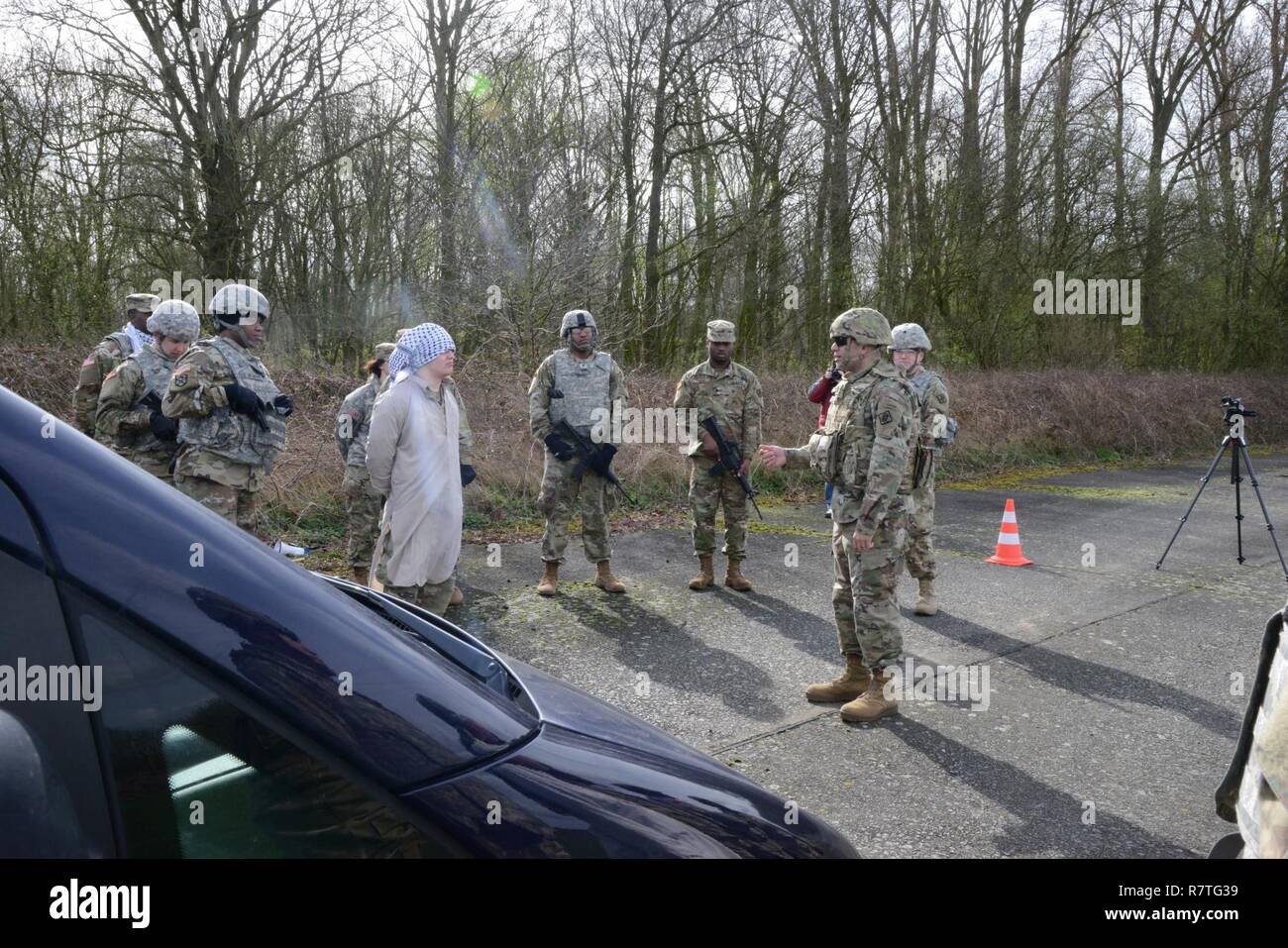 U.S. Army 1st. Sgt. Jason Melton, assigned to 39th Signal Battalion ...