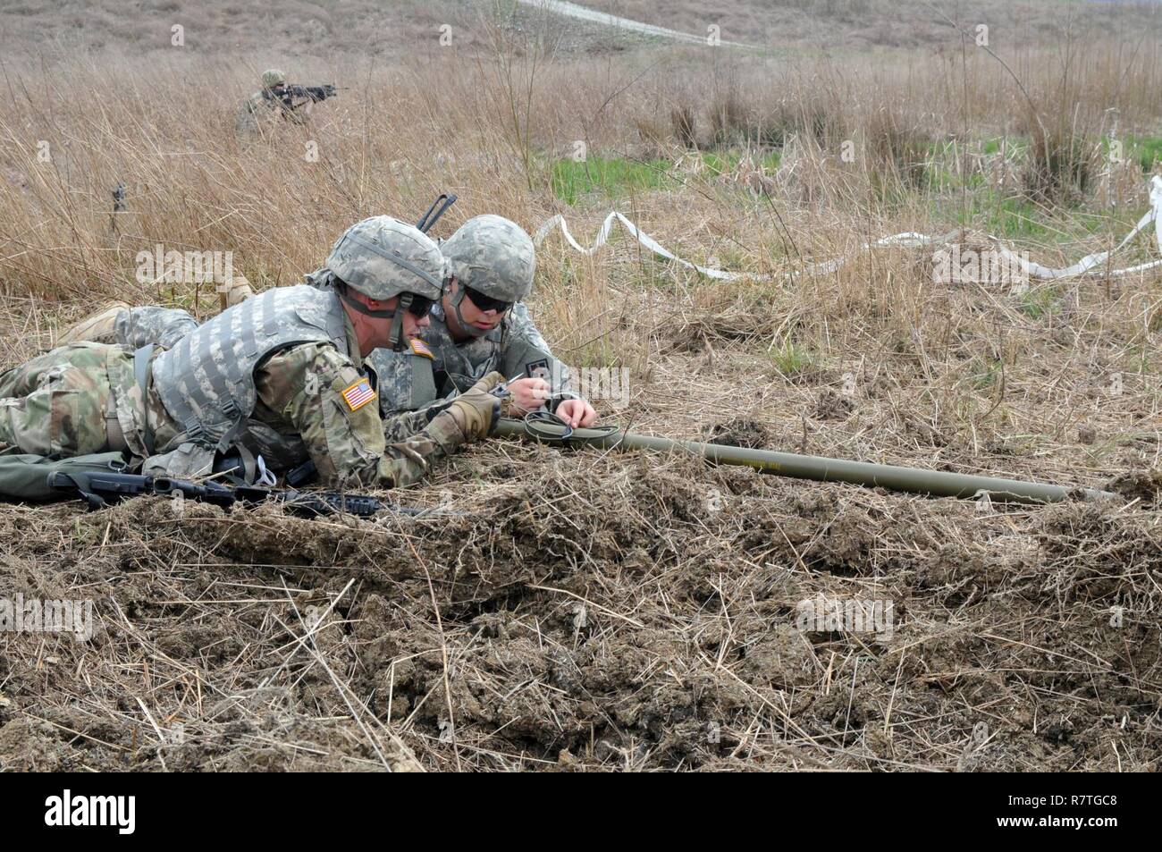 U.S. Army Reserve Sgt. Daniel Patrick, left, and Spc. Aaron Elliot ...