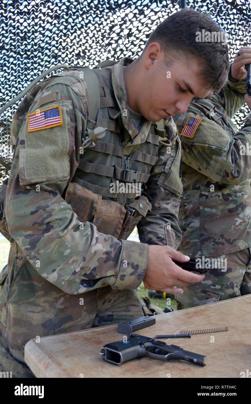 Spc. John Peterson, an infantryman assigned to Charlie Troop, 3rd ...