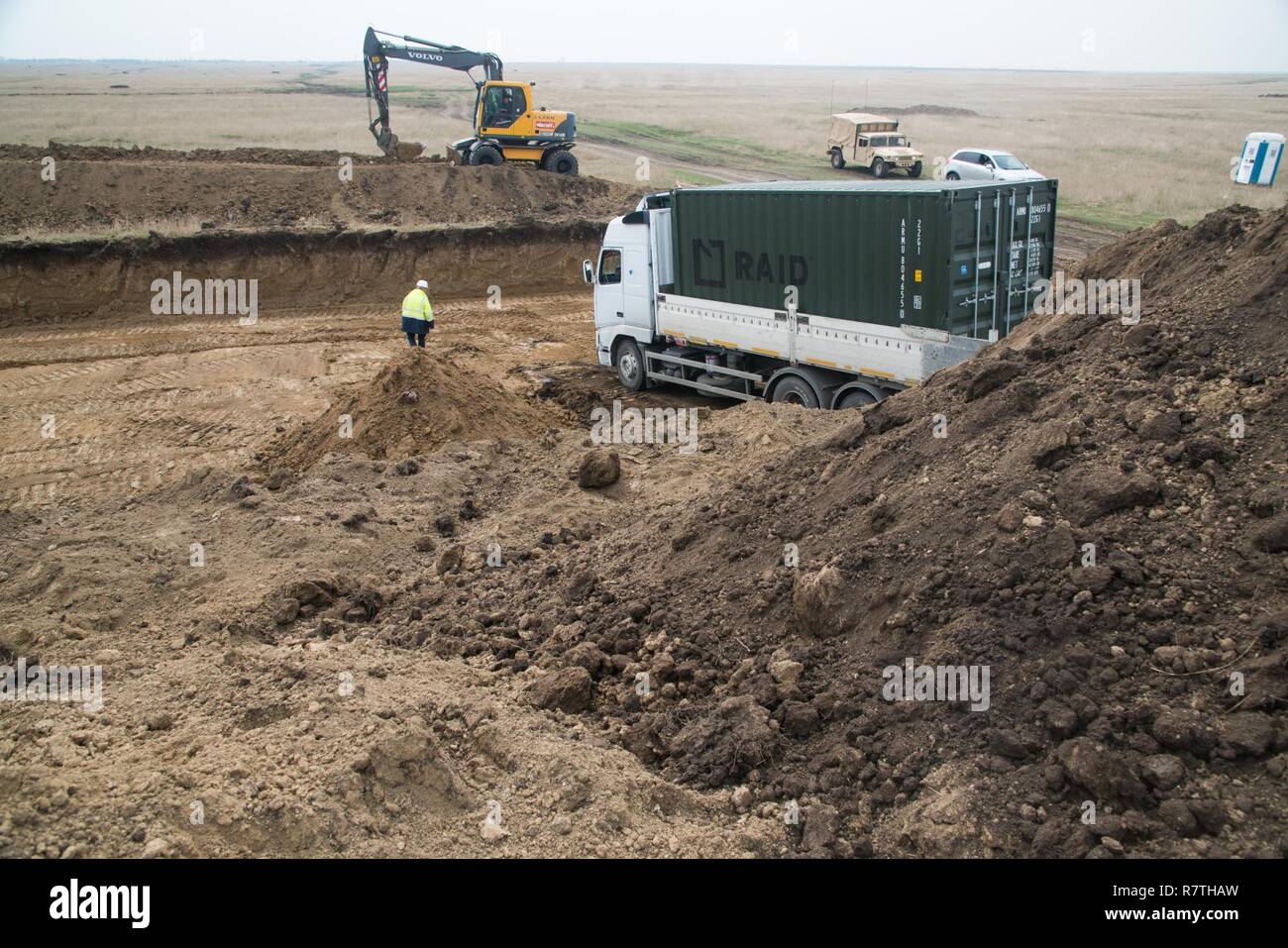 Contractors working with 7th Army Training Command in Smardan, Romania ...