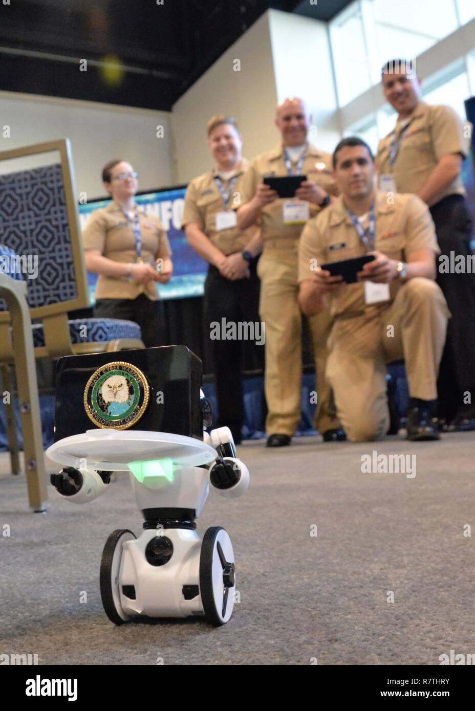 National Harbor, Md. (Apr. 5, 2017) Sailors assigned to the Navy Cyber ...