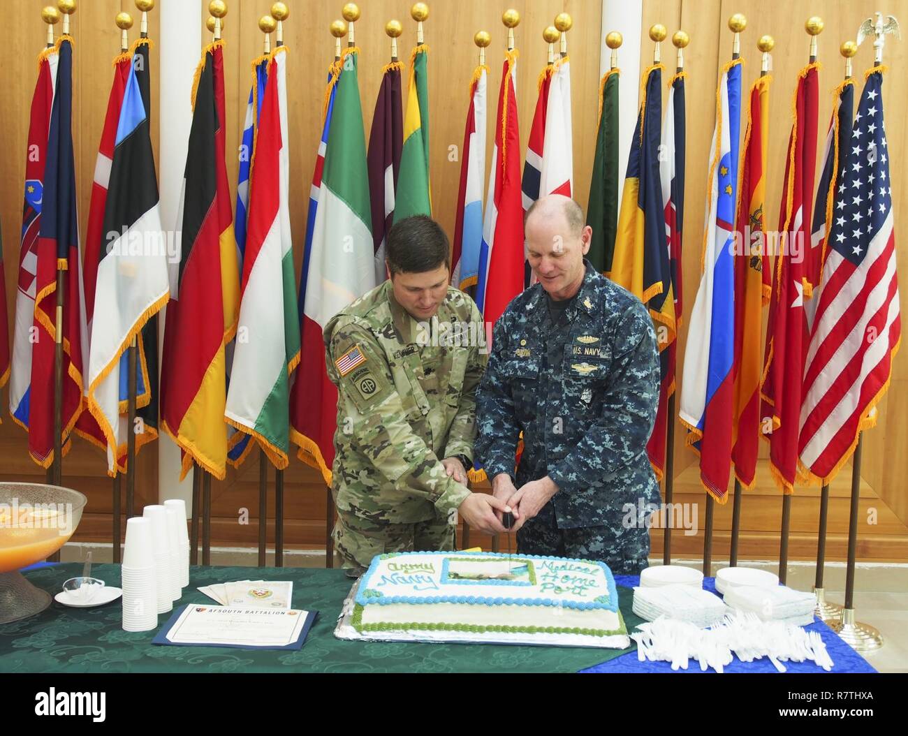 Capt. Steven Blivin, U.S. Naval Hospital (USNH) Naples commanding ...
