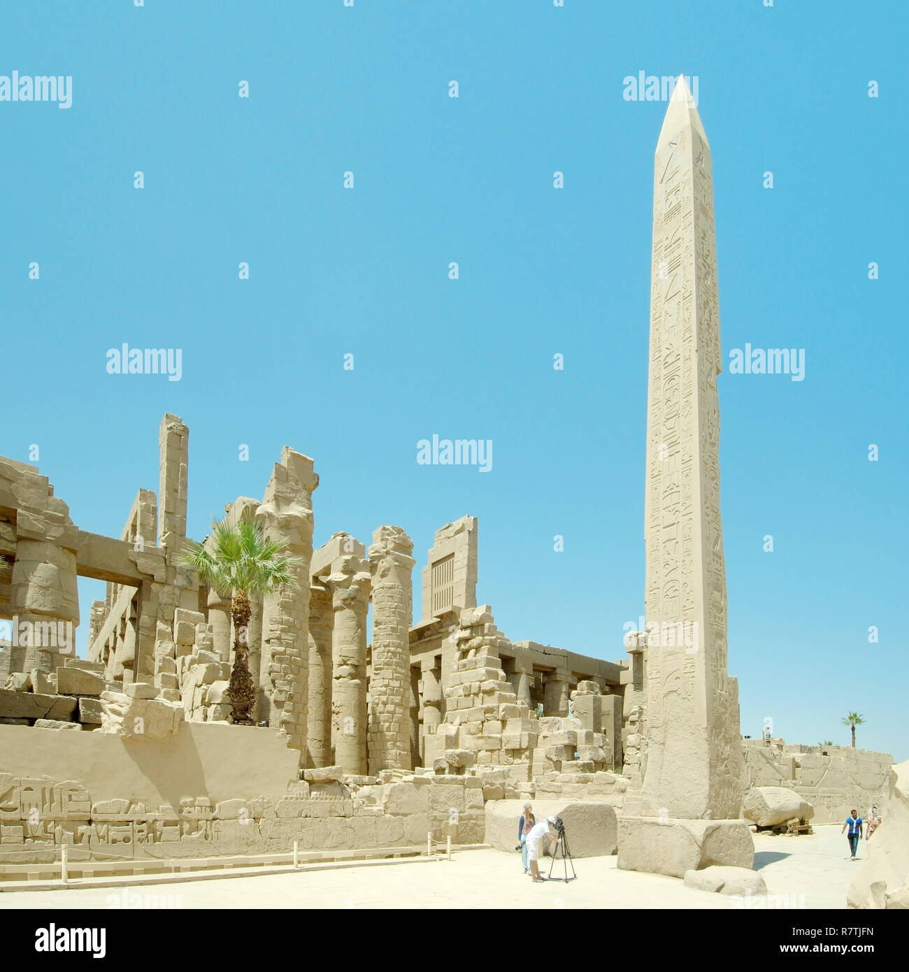 Obelisk, Karnak Temple Complex, UNESCO World Heritage site, Thebes ...