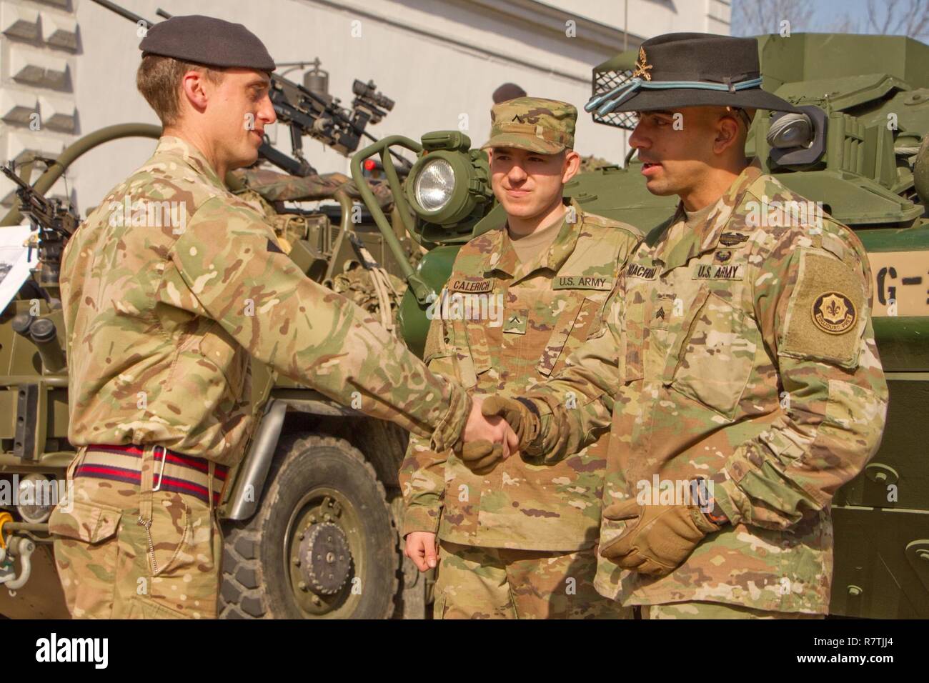 Sgt. Nathan Joachim (R), squad leader, from Ghost Troop, 2d Squadron ...