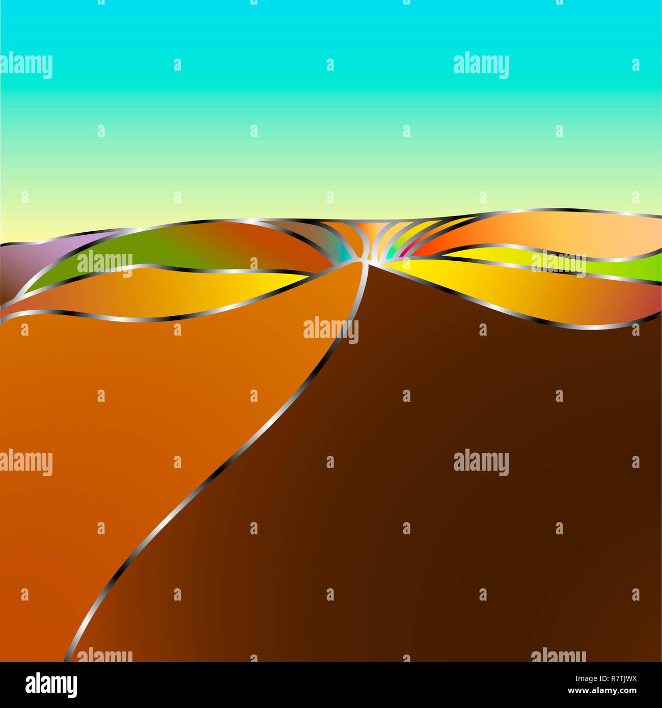 Abstract fantasies on the theme of the riot of colors of the spring ...