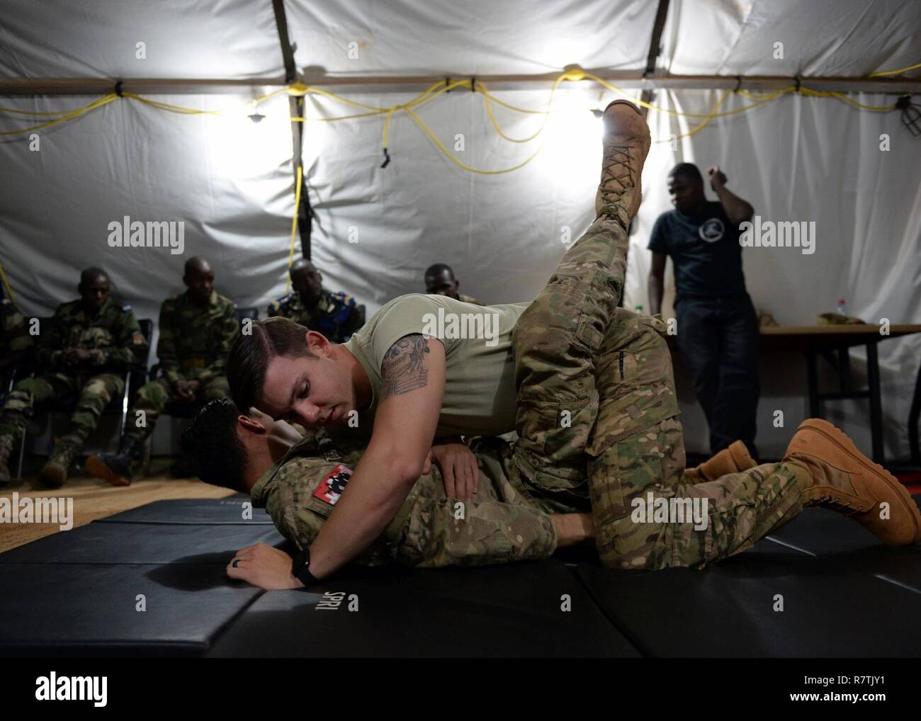 Senior Airmen Joshua Brooks and Jacob Myers, 768th Expeditionary Air ...