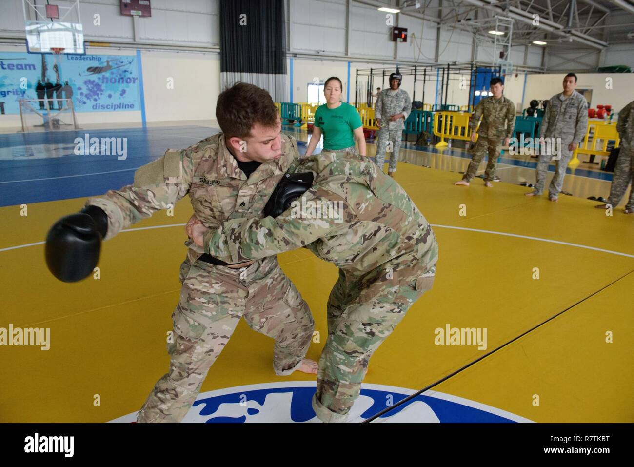 U.S. Army Sgt. Bryan Sandino, assistant instructor, with Allied Forces ...
