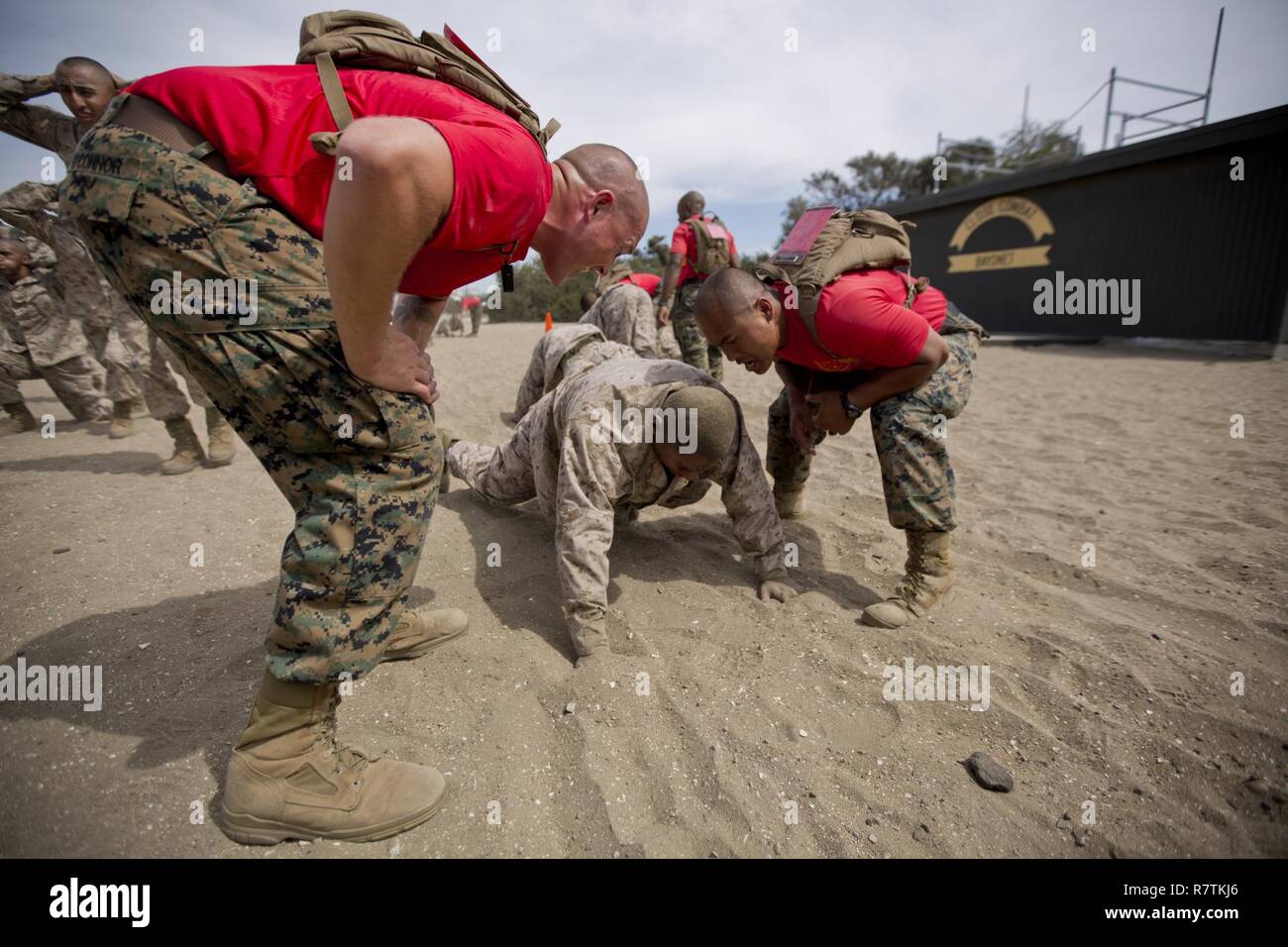 U.S. Marine Corps Sgt. Zachary O’Connor, left, and Staff Sgt. Micah S ...