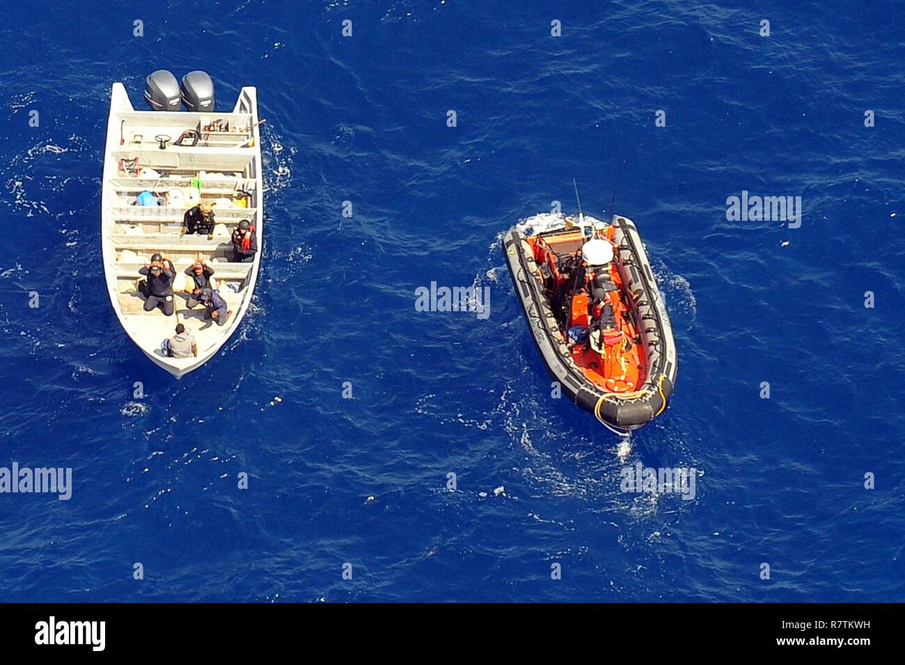 A crew from U.S. Coast Guard Cutter Dependable intercept a drug ...