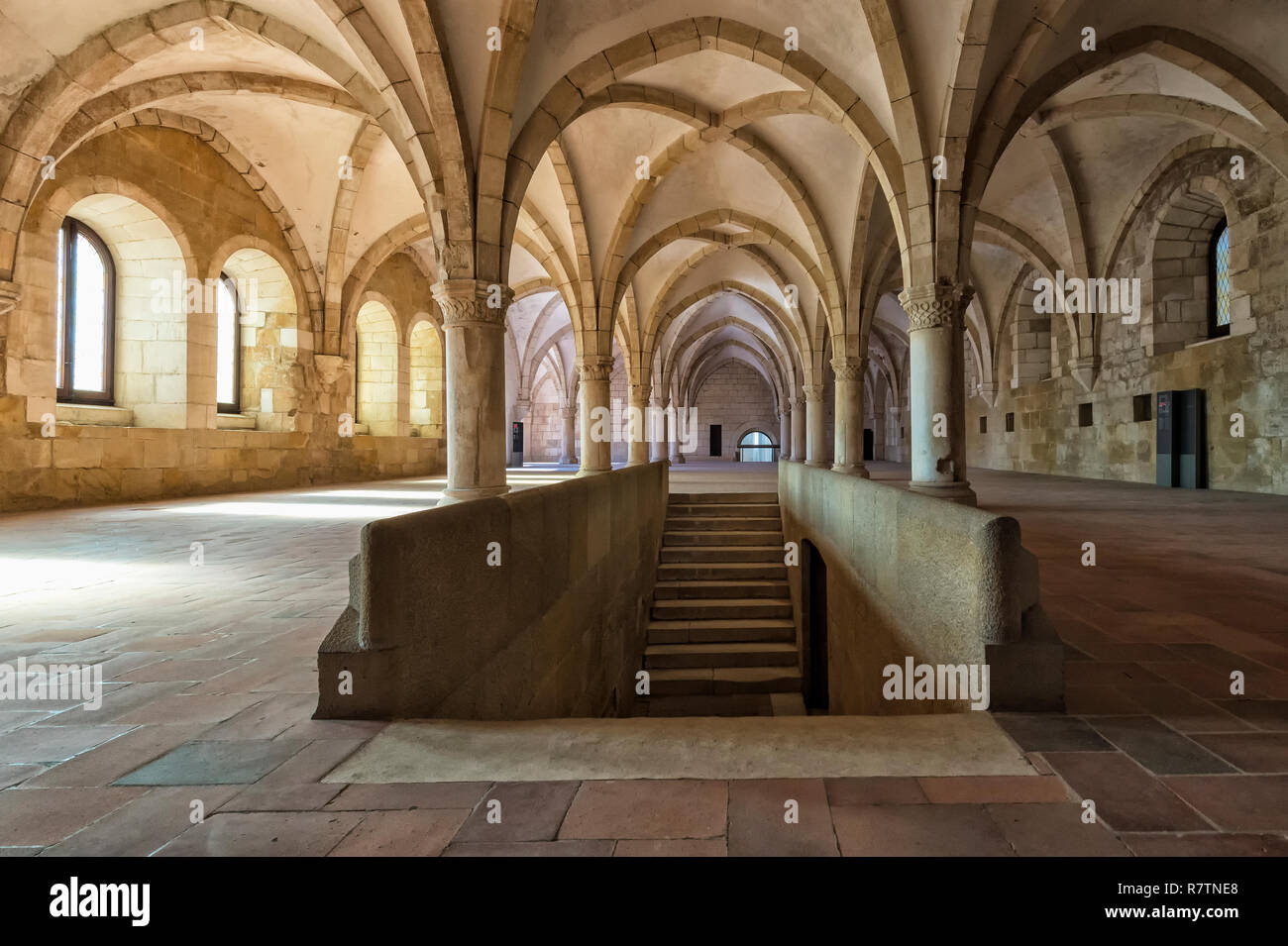 Dormitory, Alcobaça Monastery, Unesco World Heritage Site, Alcobaca ...