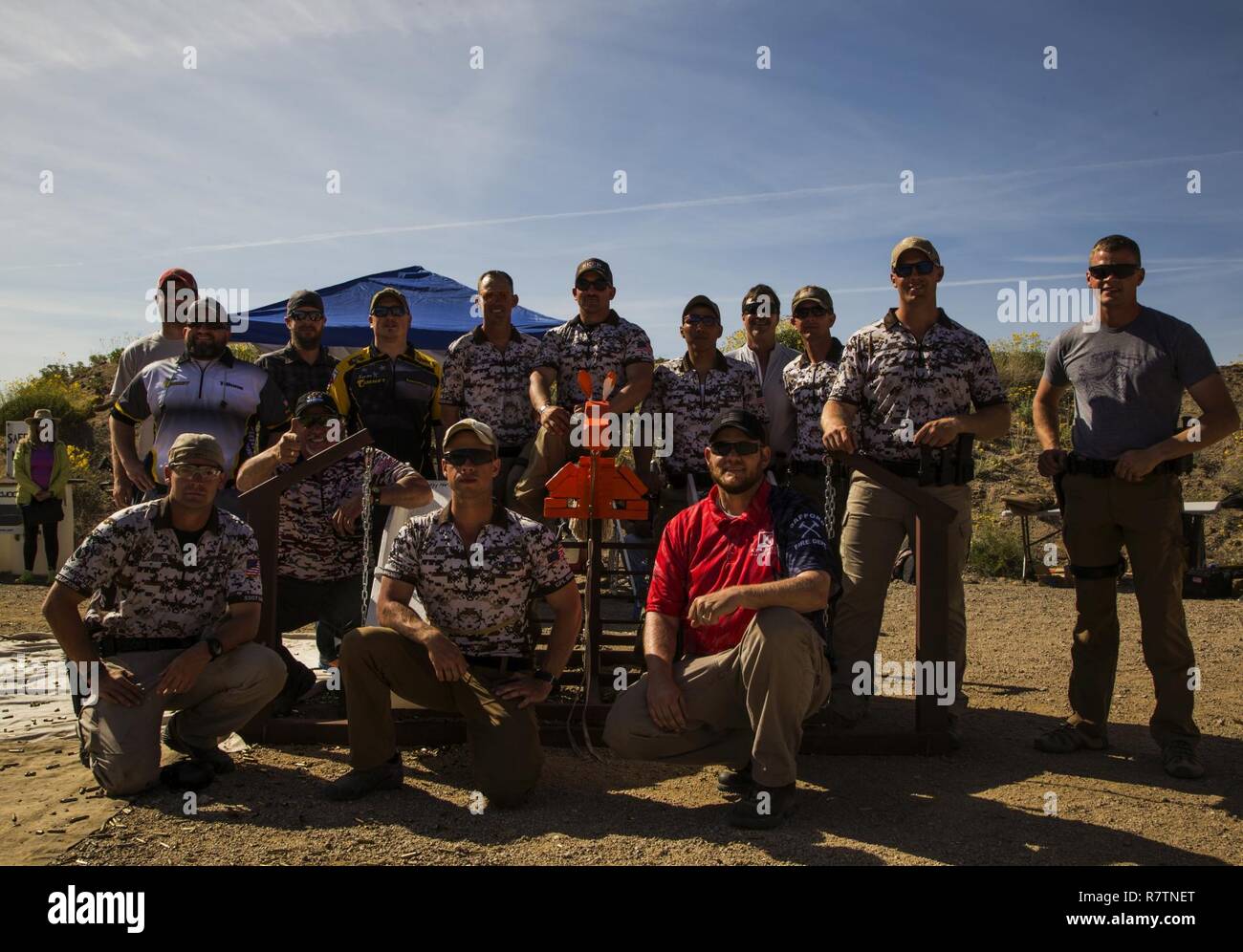 Usmc action shooting team hi-res stock photography and images - Alamy