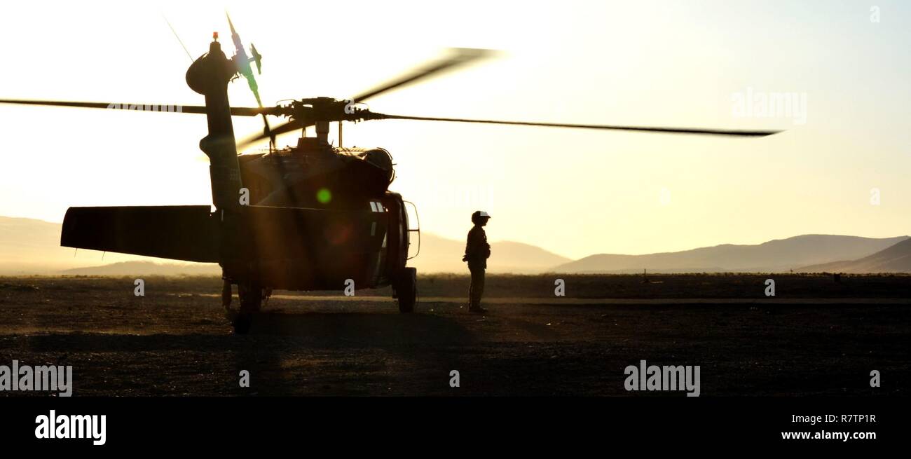 U.S. Army Soldier with A Co., 2916th Aviation Battalion, 916th Support ...