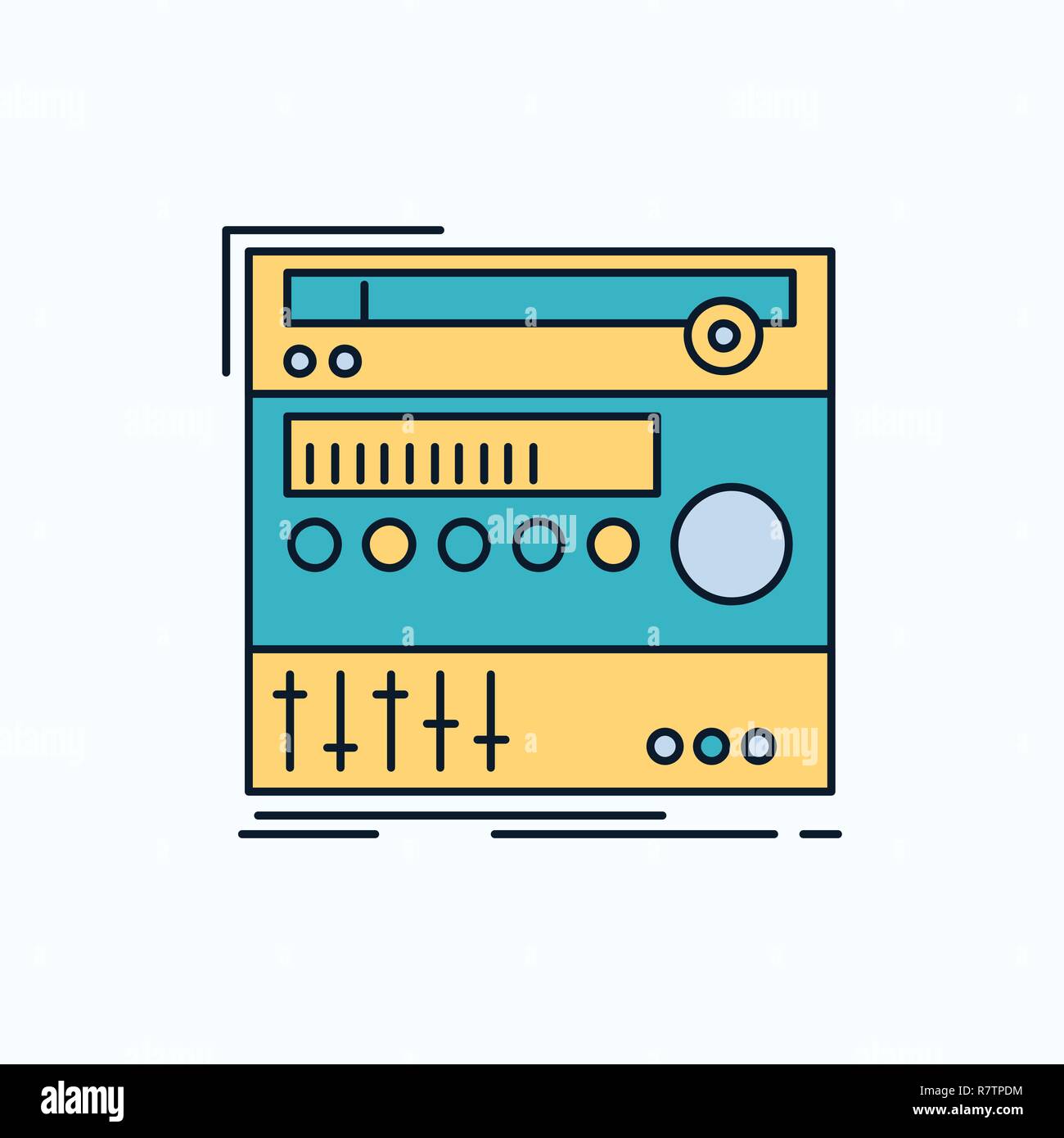 Vintage recording studio rack Cut Out Stock Images & Pictures - Alamy