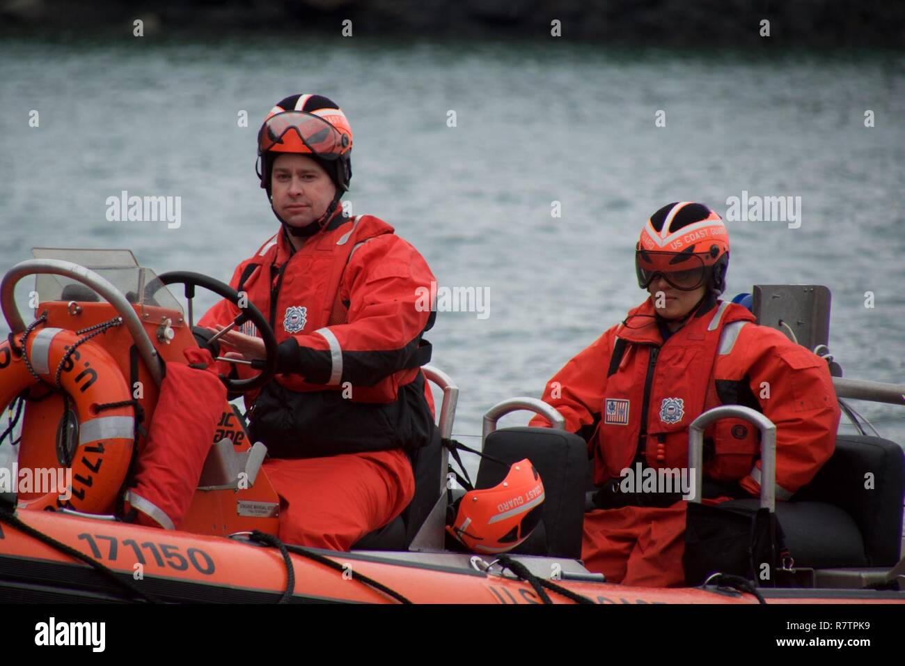 Chief Petty Officer Jared Wike and Seaman Clarissa Ojeda-Mcfeely aboard ...