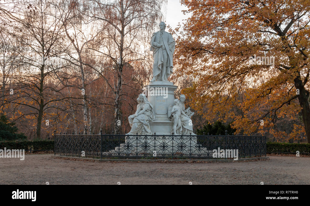 The Goethe Monument in the Berlin Tiergarten commemorates German writer ...