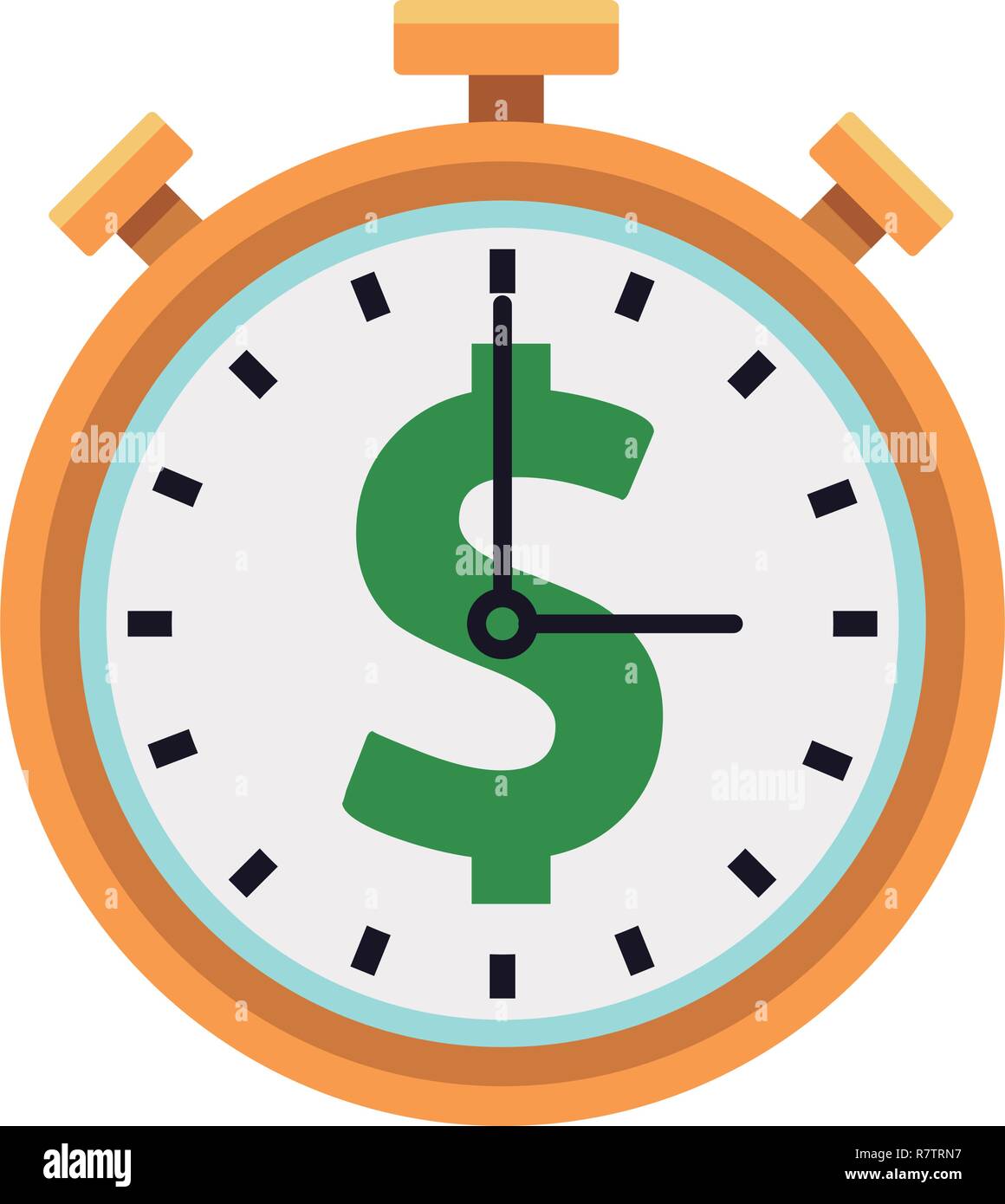 stopwatch money symbol Stock Vector Image & Art - Alamy
