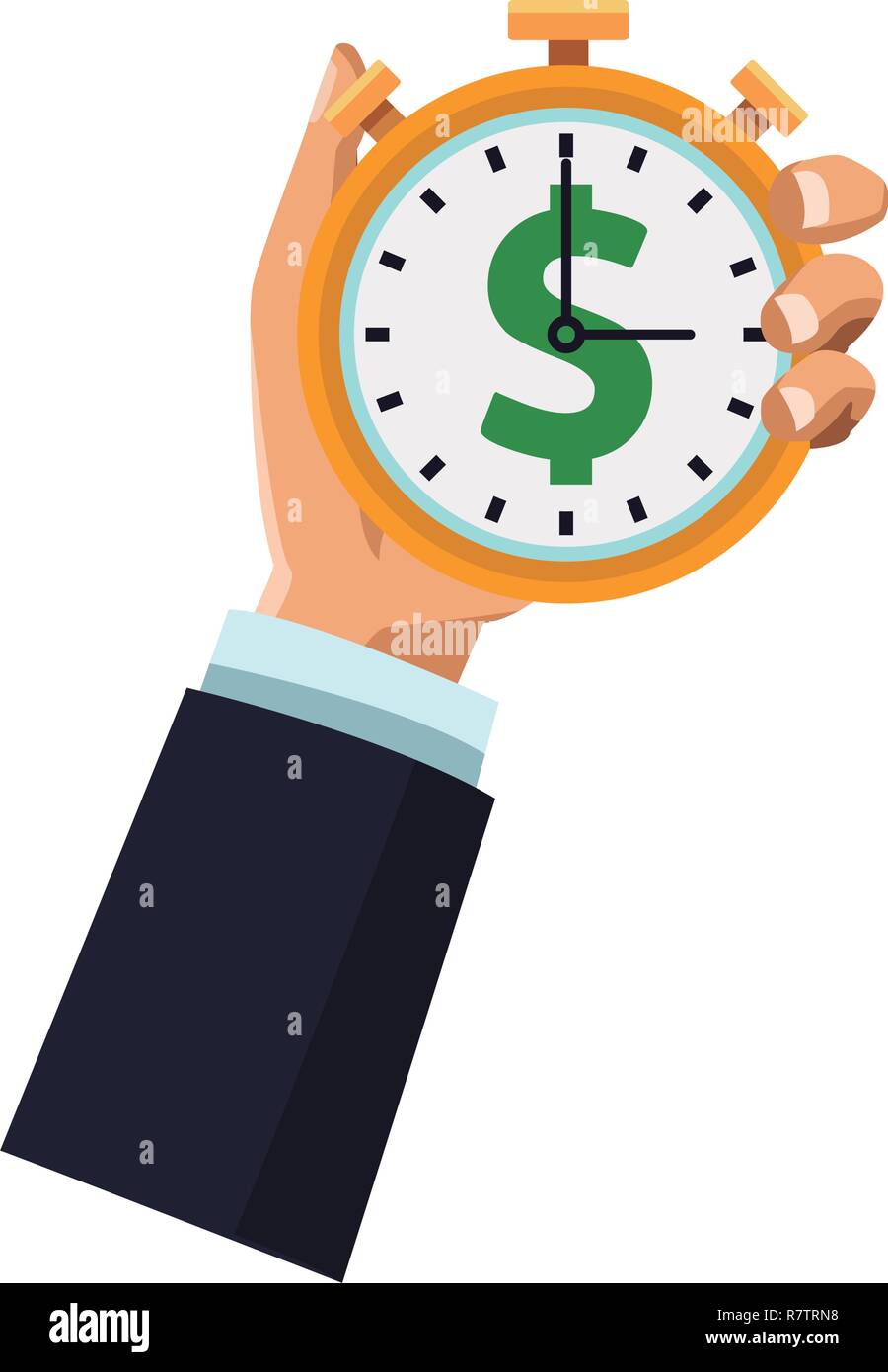 stopwatch money symbol Stock Vector Image & Art - Alamy