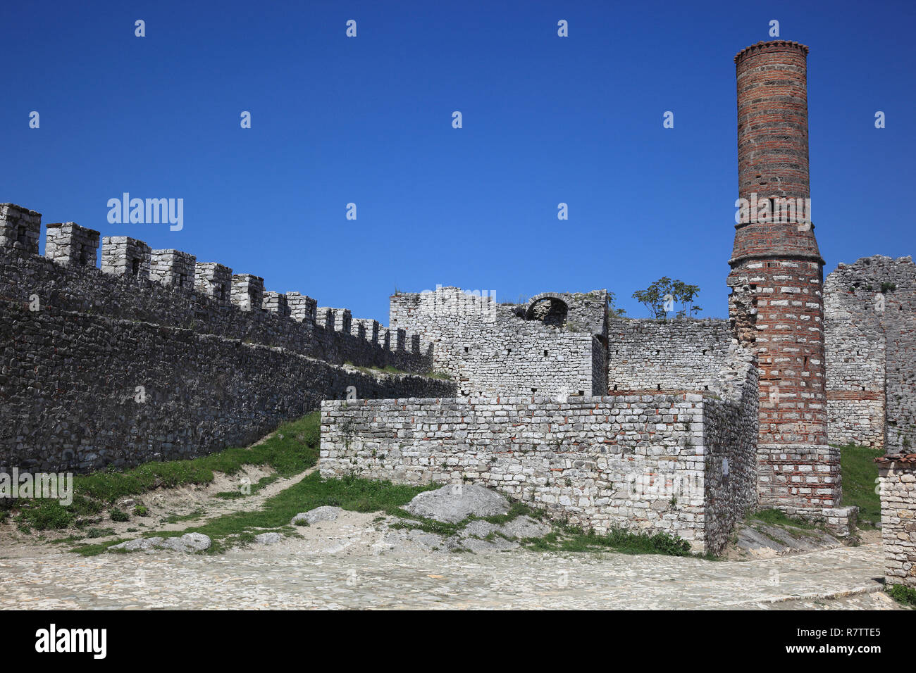 Ruins of the Red Mosque in Berat Castle, Berat Kalaja, Berat, Berat ...