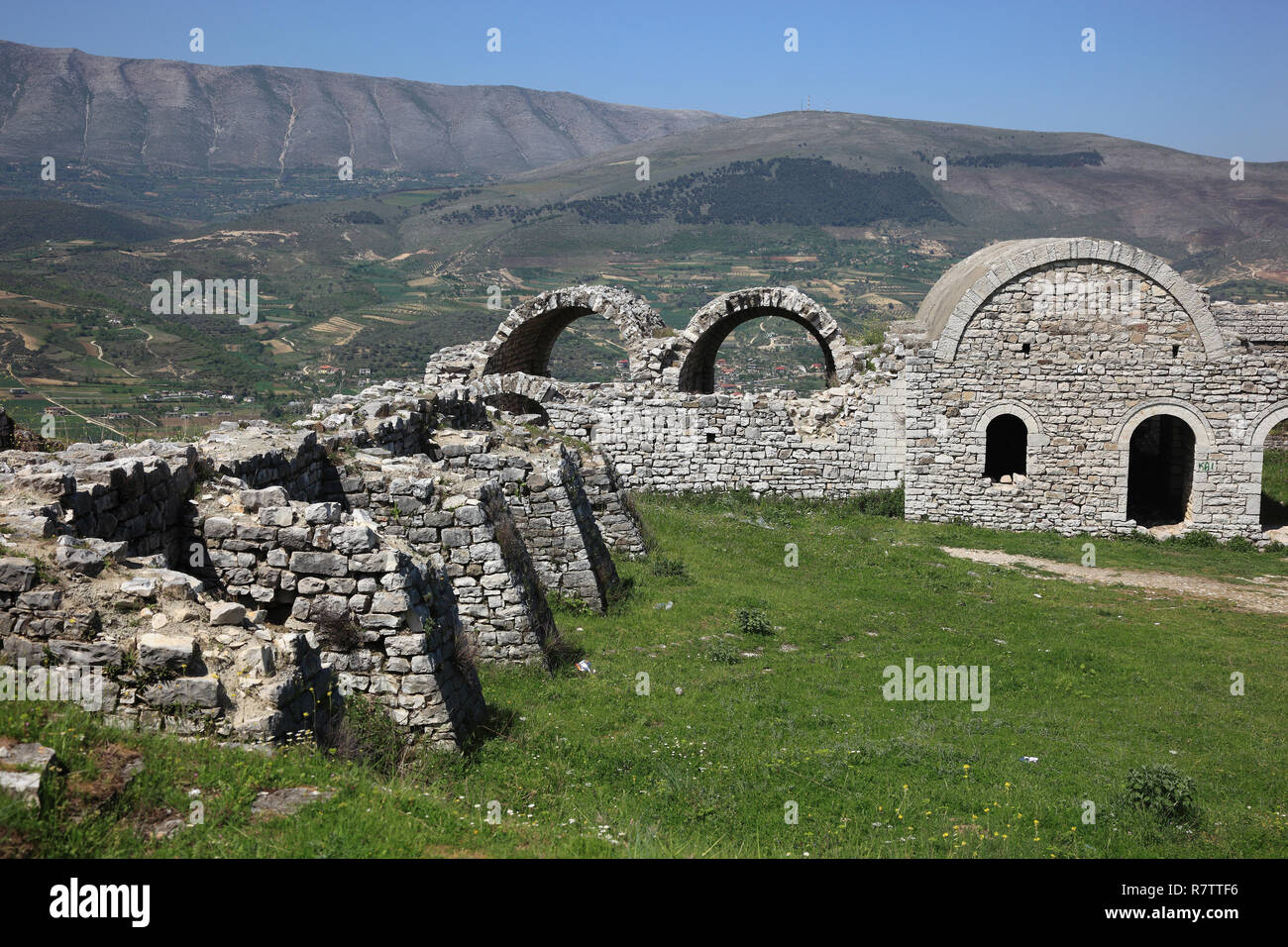 Part of the fortifications of Berat Castle, Berat Kalaja, Berat, Berat ...