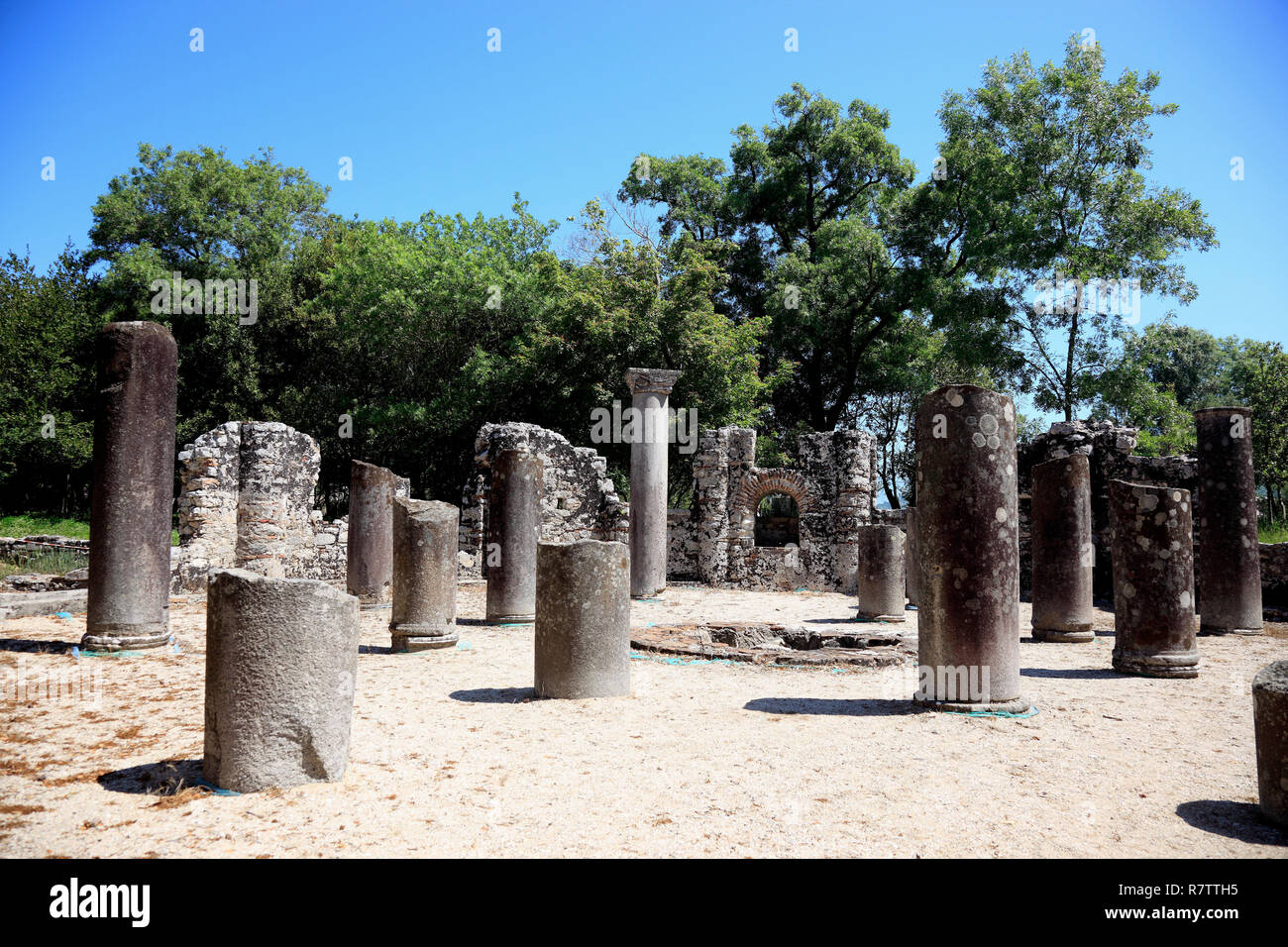 Baptistery from the 6th century in the ruins of the ancient city of ...