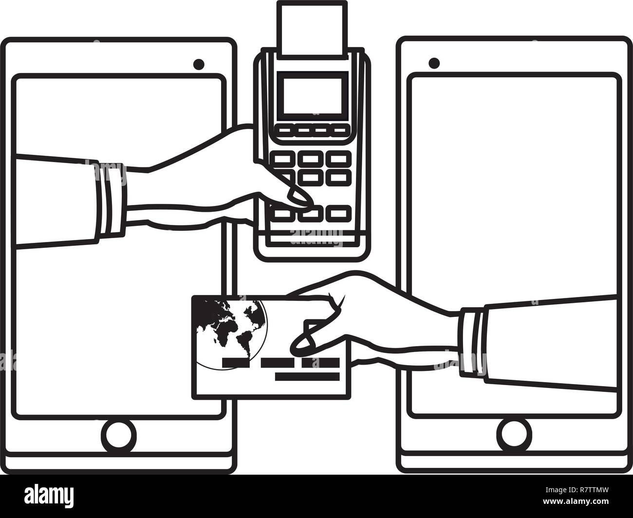 Transferring hand to hand Stock Vector Images - Alamy