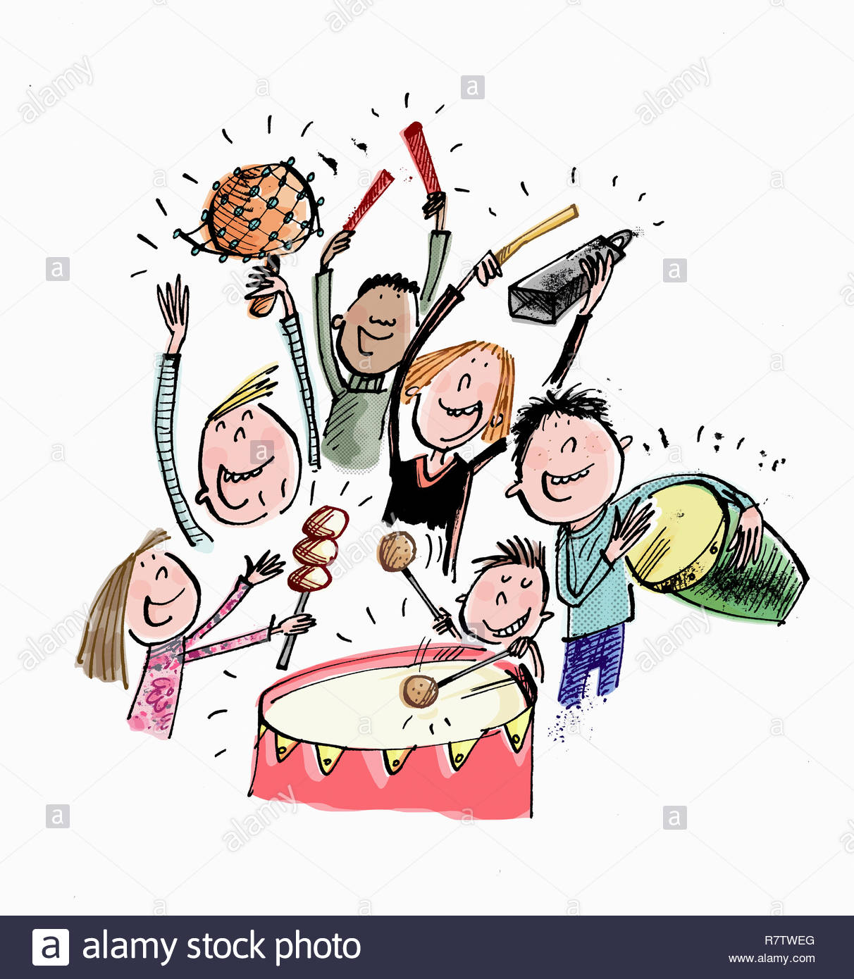 Playing Percussion Instruments Stock Photos & Playing Percussion ...