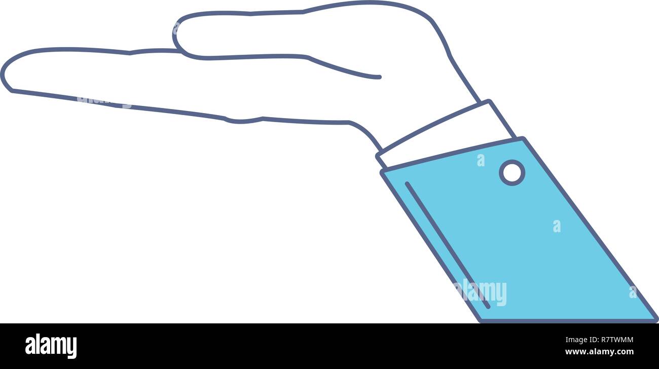 Flat Hand Icon Stock Vector Image Art Alamy