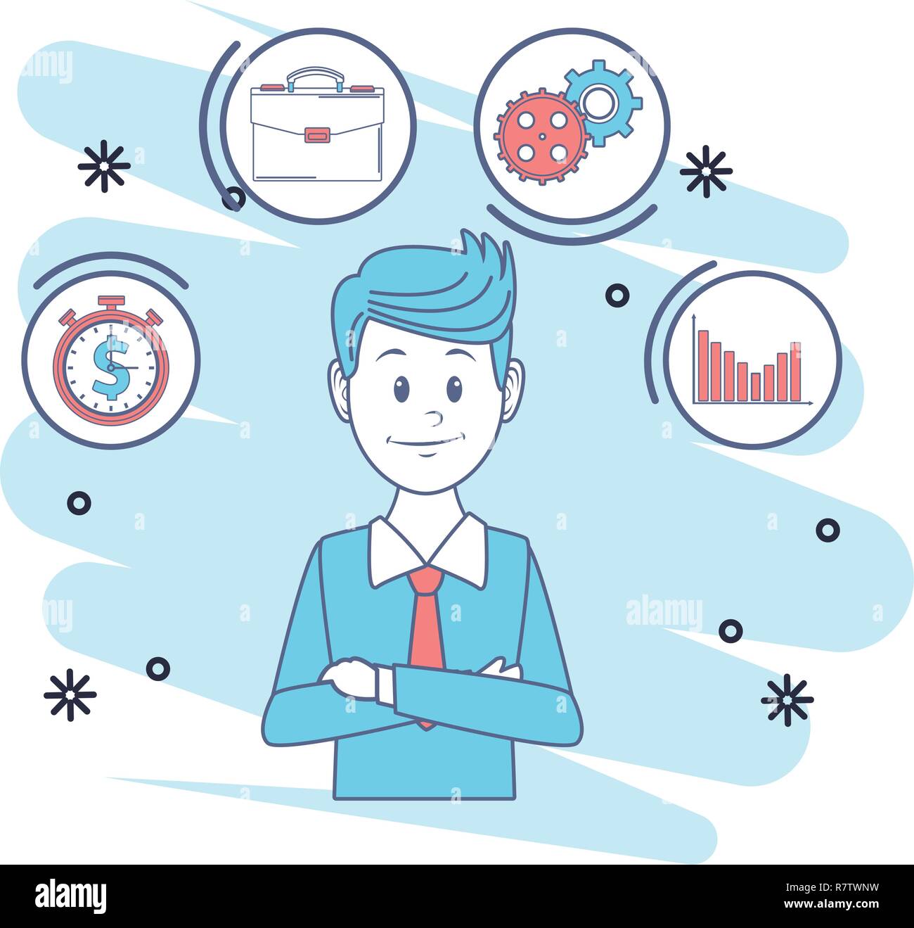 Cross arms Stock Vector Images - Alamy