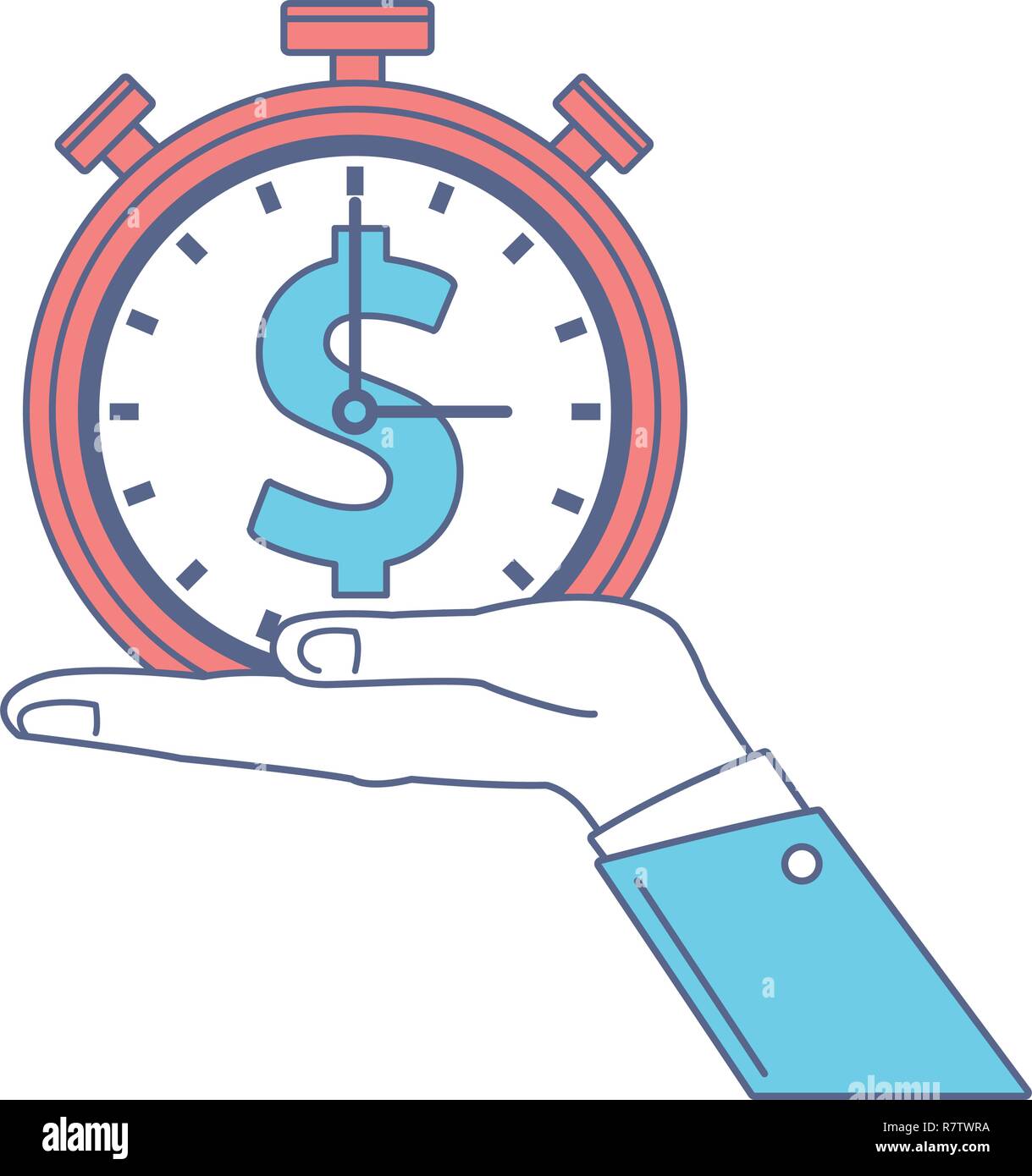 stopwatch hand holding Stock Vector Image & Art - Alamy