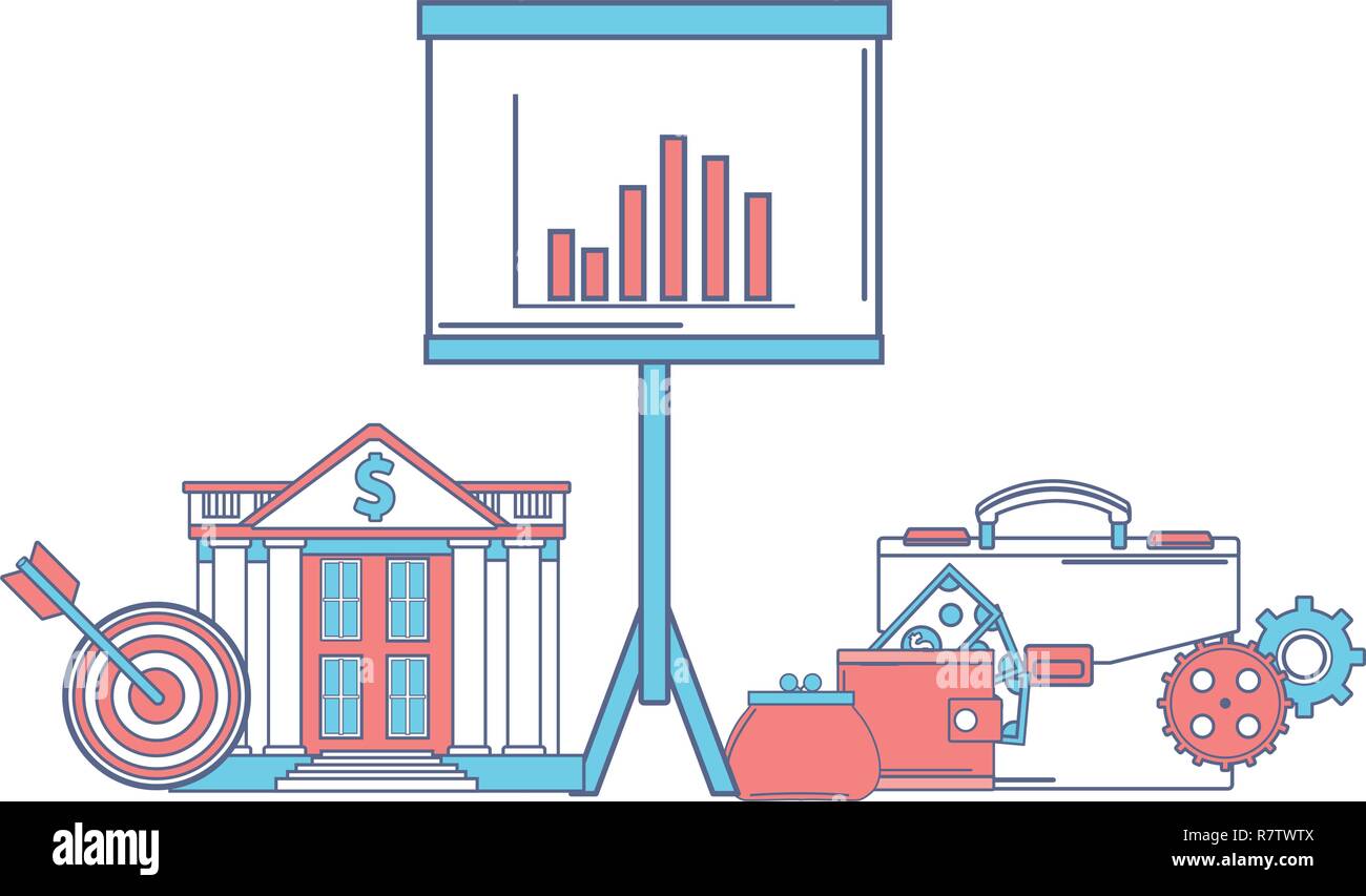 datachart financial icons Stock Vector Image & Art - Alamy