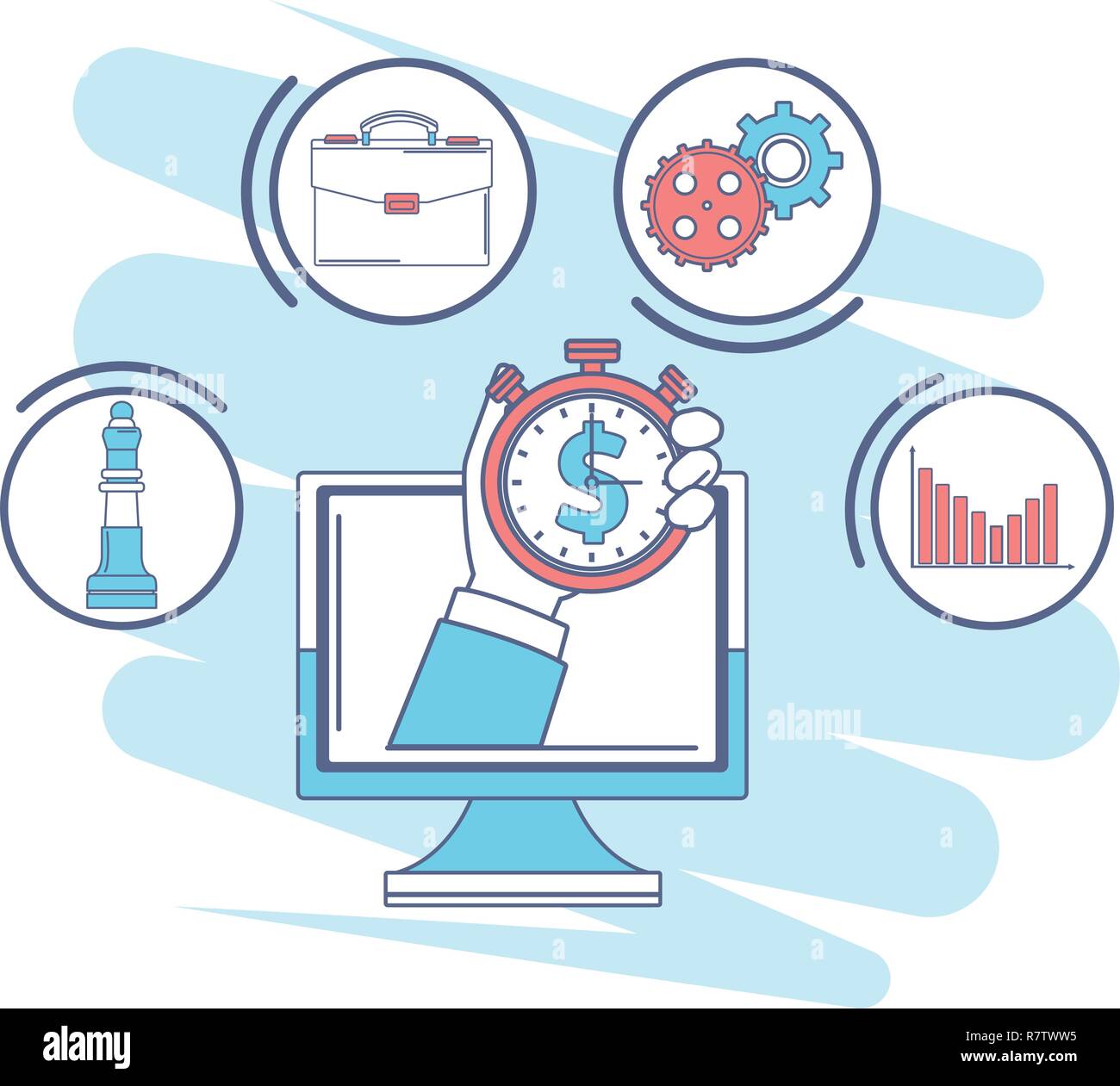 computer financial icons Stock Vector Image & Art - Alamy