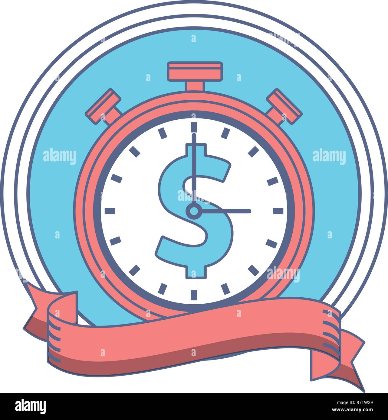 stopwatch money symbol Stock Vector Image & Art - Alamy