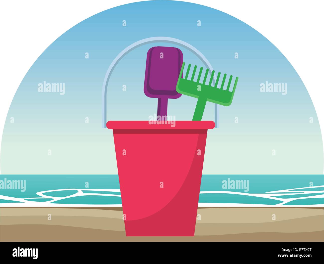 Beach resort toys Stock Vector Images - Alamy