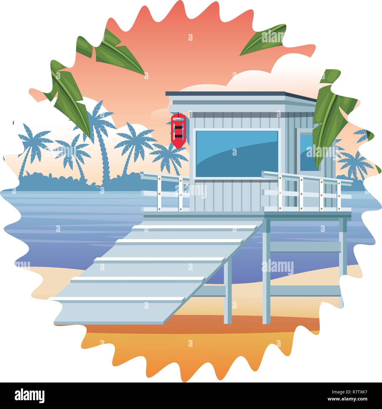 lifeguards tower icon Stock Vector Image & Art - Alamy