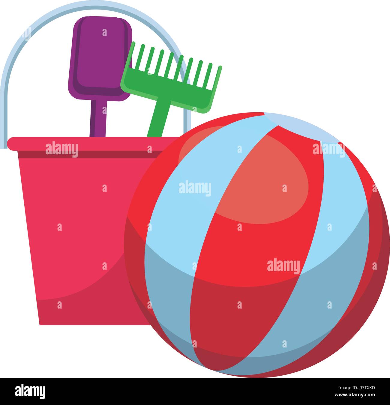 Beach resort toys Stock Vector Images - Alamy