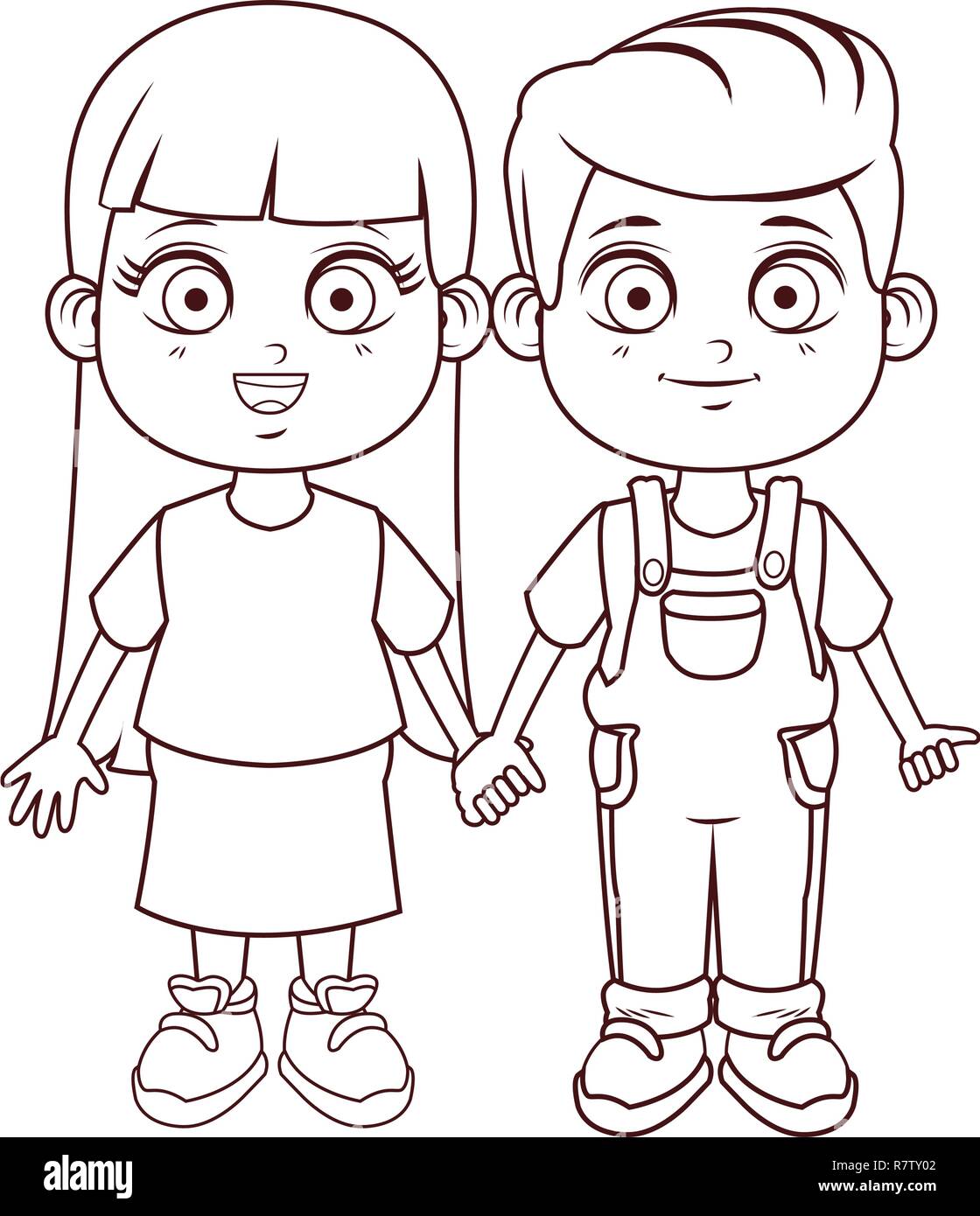 cute children cartoon Stock Vector Image & Art - Alamy