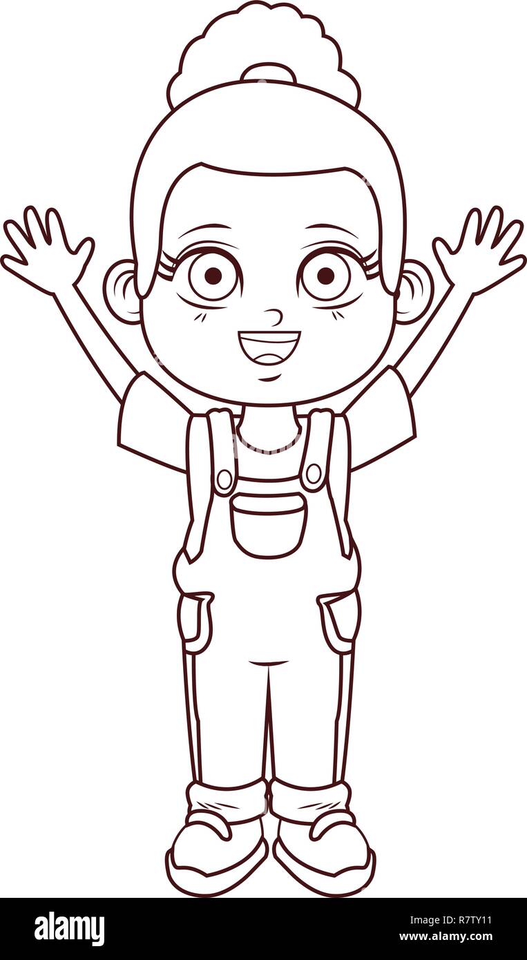 cute girl body cartoon Stock Vector Image & Art - Alamy