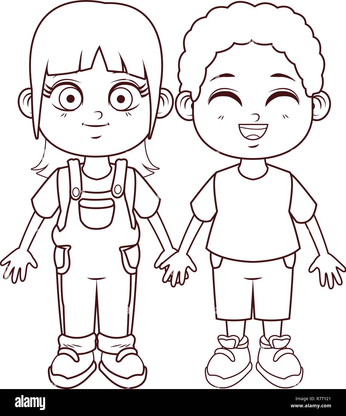 cute children cartoon Stock Vector Image & Art - Alamy