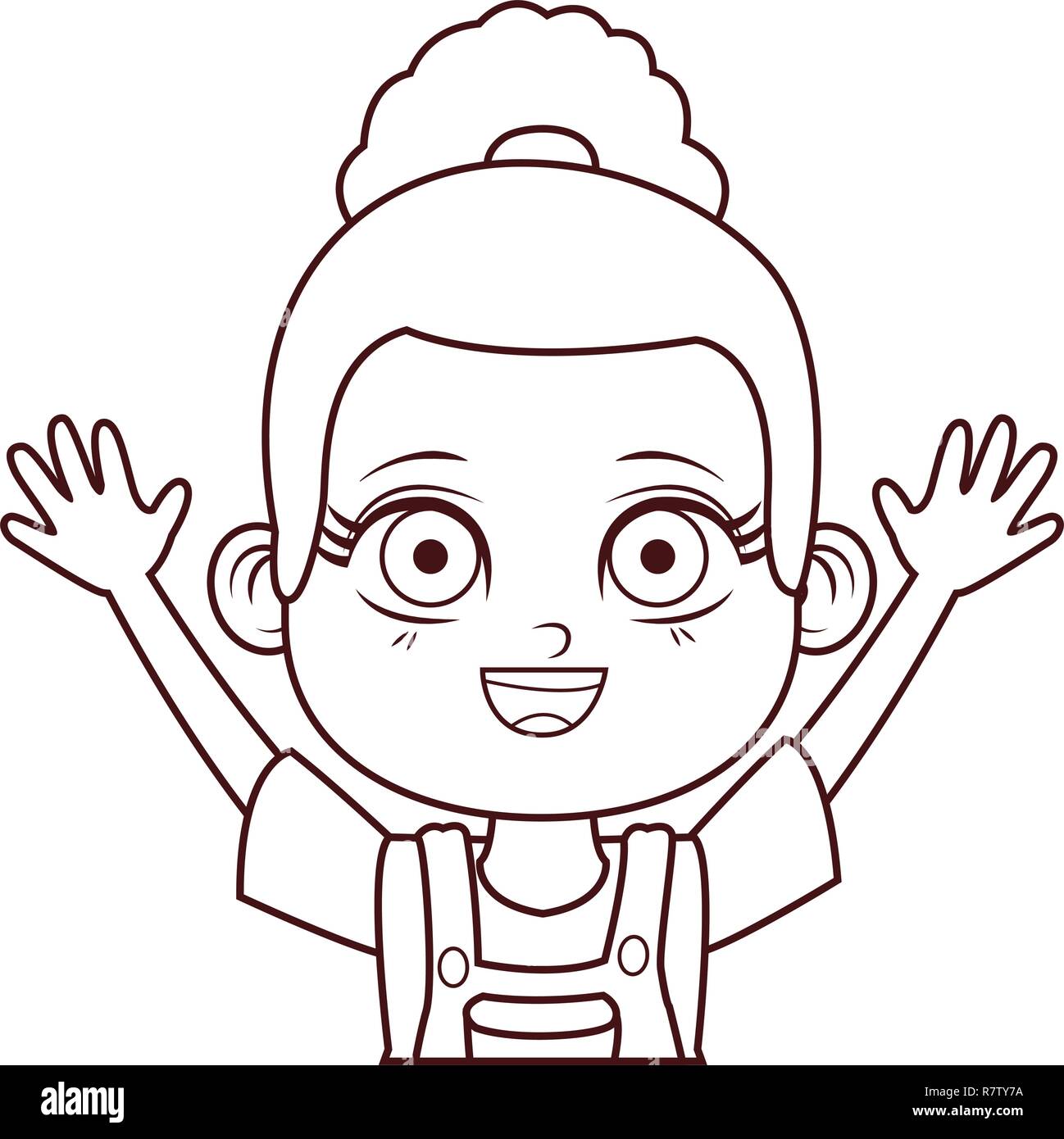 cute girl body cartoon Stock Vector Image & Art - Alamy