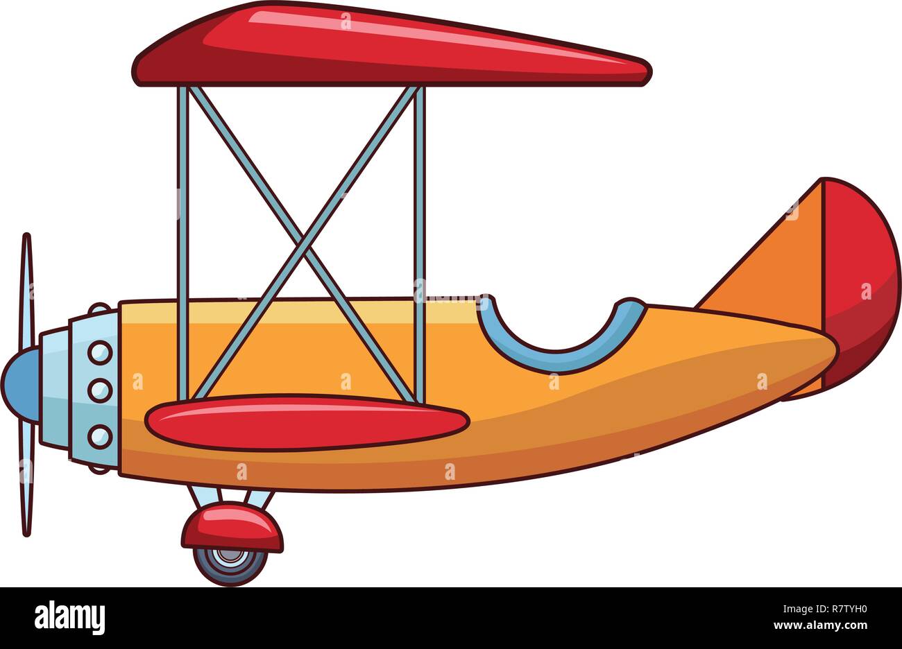 airplane flying cartoon Stock Vector Image & Art - Alamy